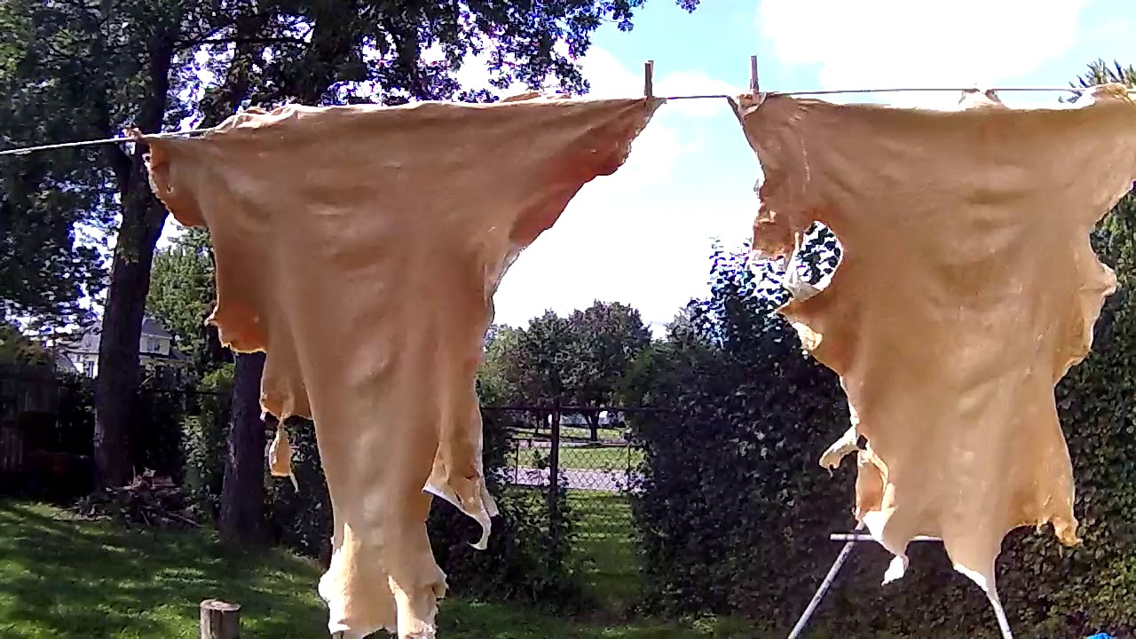 The Finished Smoked Deer Hides. Part 2 - YouTube