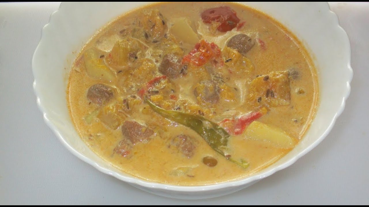 Pumpkin with Soya chunk Potato Stew | Soya chunks Stew with pumpkin ...