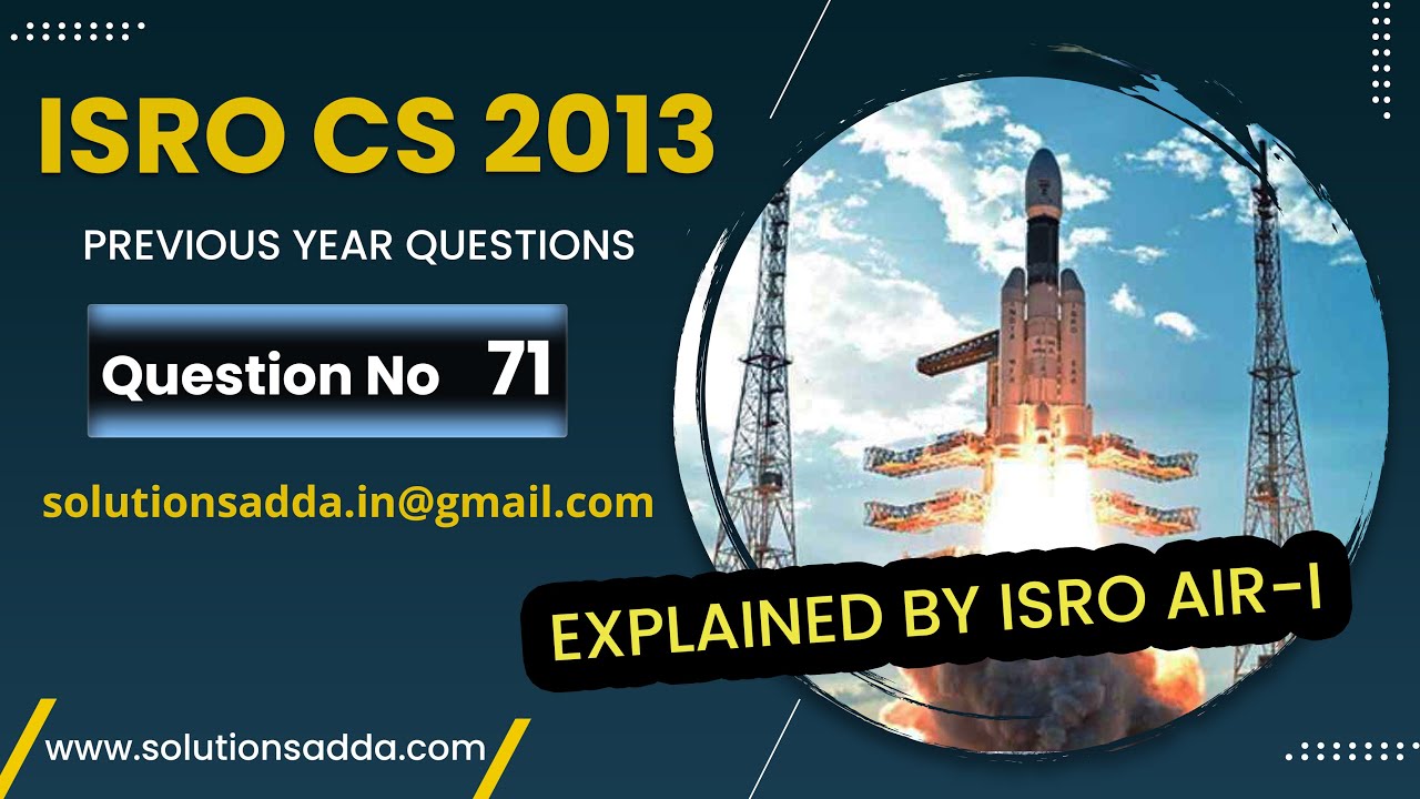 ISRO 2013 | OS | CACHE MEMORY | ACCESS | ISRO TEST SERIES | SOLUTIONS ...