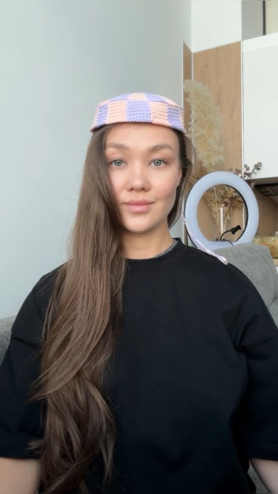 Панама связана на заказ крючком в цвете лаванда персиковый пух🤍 Youtube