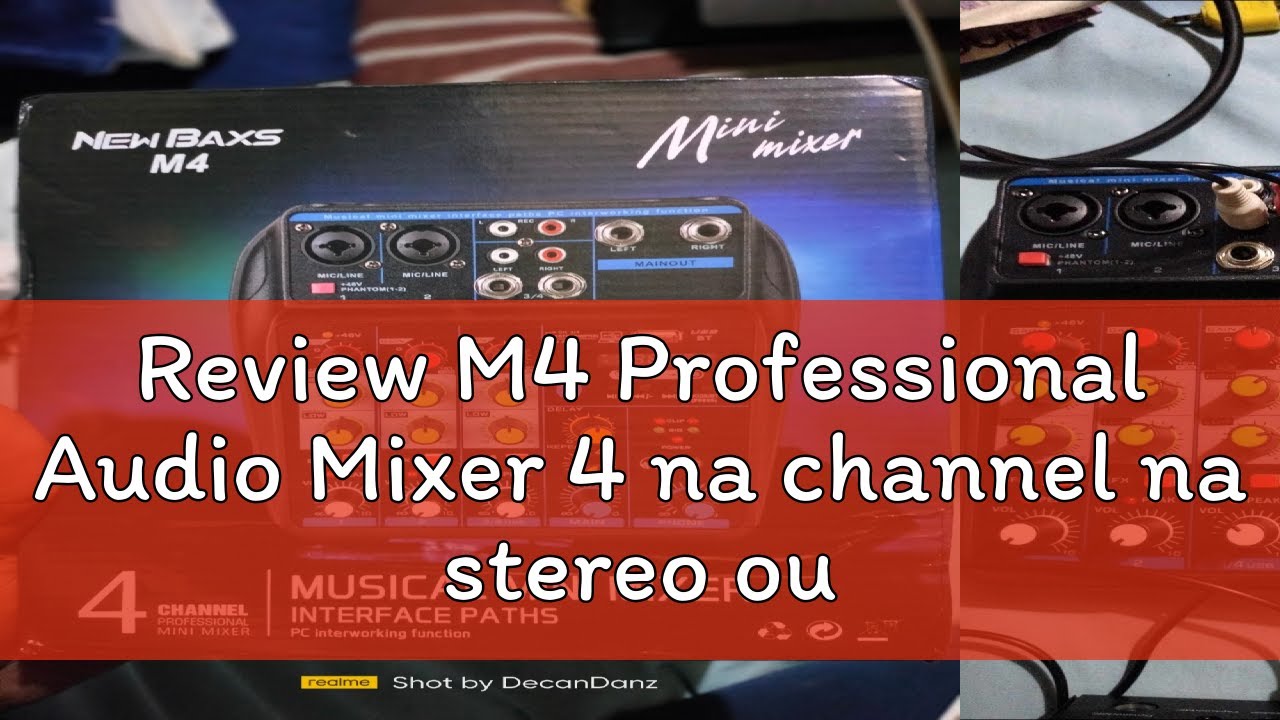 Review M4 Professional Audio Mixer 4 na channel na stereo output PC ...
