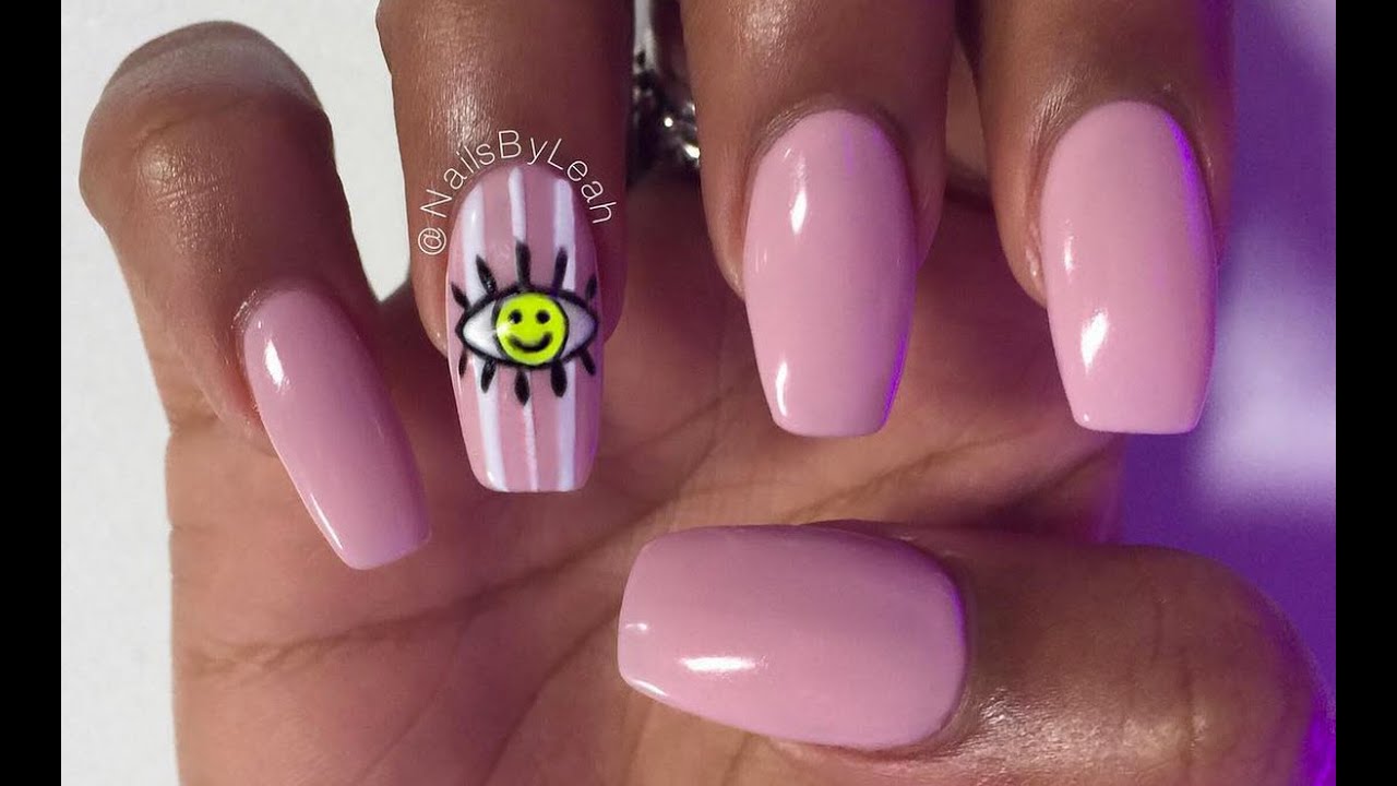 Miley Cyrus Inspired Nail Art By Leah Light | Scoopla - YouTube