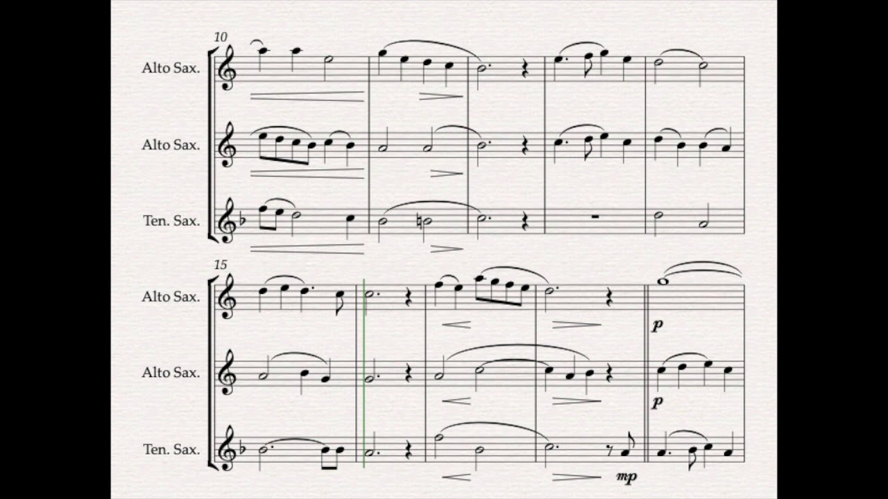 In The Bleak Midwinter Saxophone Trio Youtube