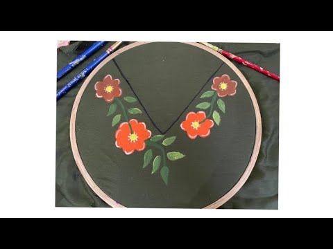 V Shape gala design Paint 🖌️🌺🍃 || - YouTube