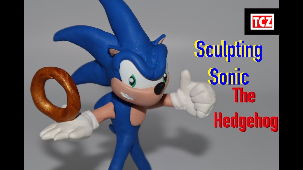 Sculpting Sonic the Hedgehog with Polymer clay! tutorial!! - YouTube
