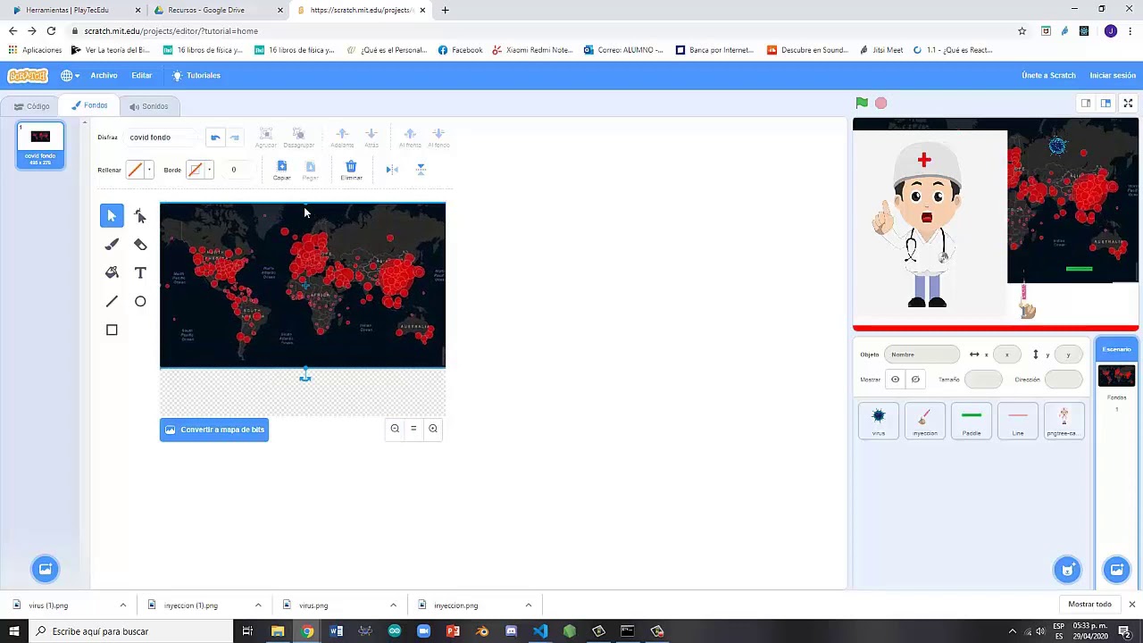 005 - Juego del Coronavirus en Scratch - YouTube