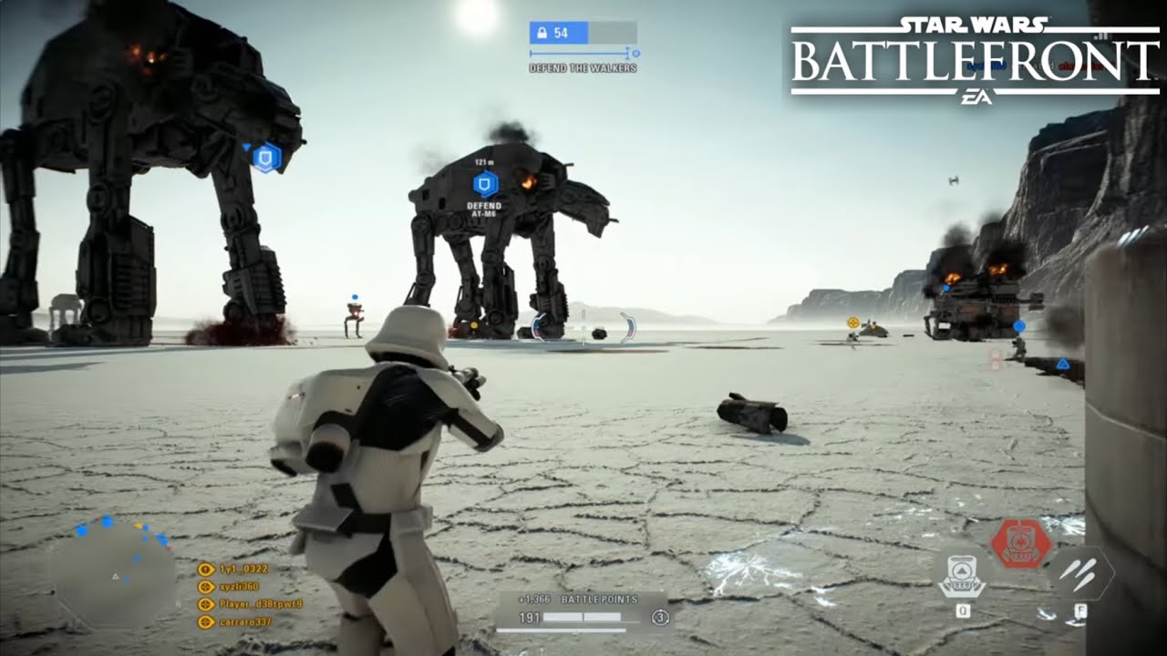 Star Wars Battlefront 2: Galactic Assault Gameplay | Crait - YouTube