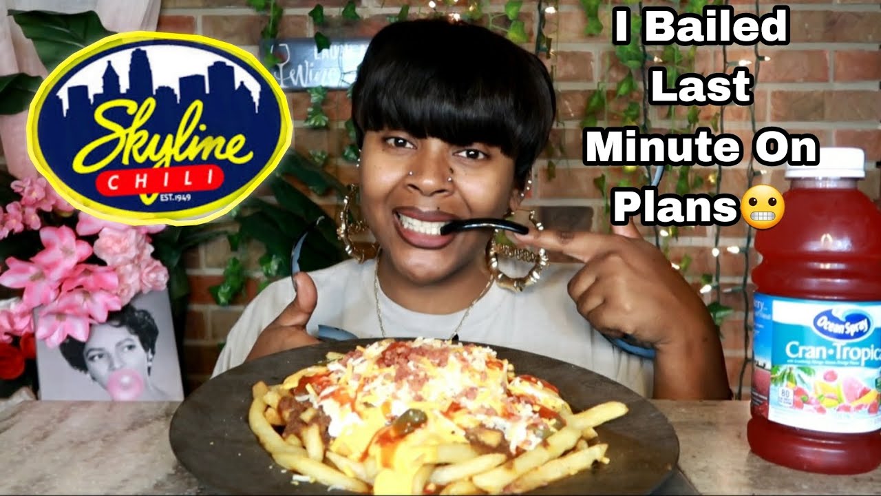 Cincinnati Skyline Chili Cheese Fries Mukbang | Don't invite me to ...