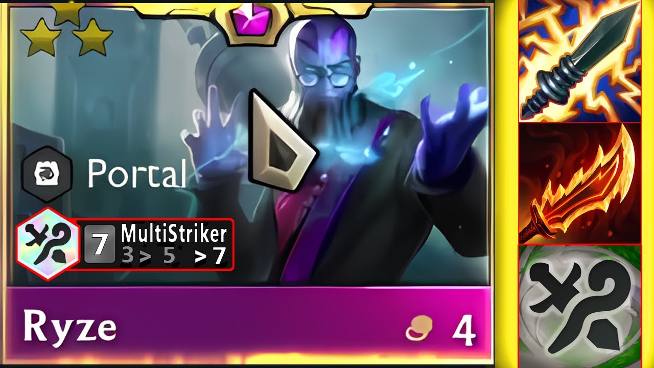 7 Multistriker Ryze ⭐⭐⭐ 3 Star | TFT SET 12 - YouTube