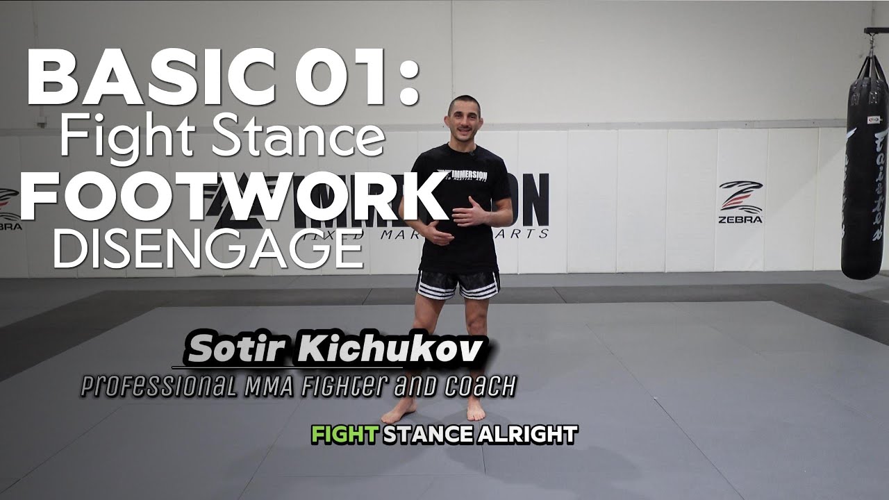 Beginner's MMA FREE Course: Lesson 1 Basics (Fight Stance, Footwork ...