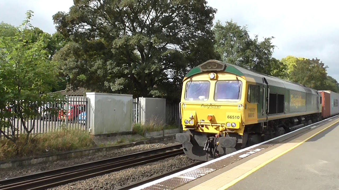Freightliner Class 66 no: 66510 @ Water Orton {455Z} 28/08/2019. - YouTube