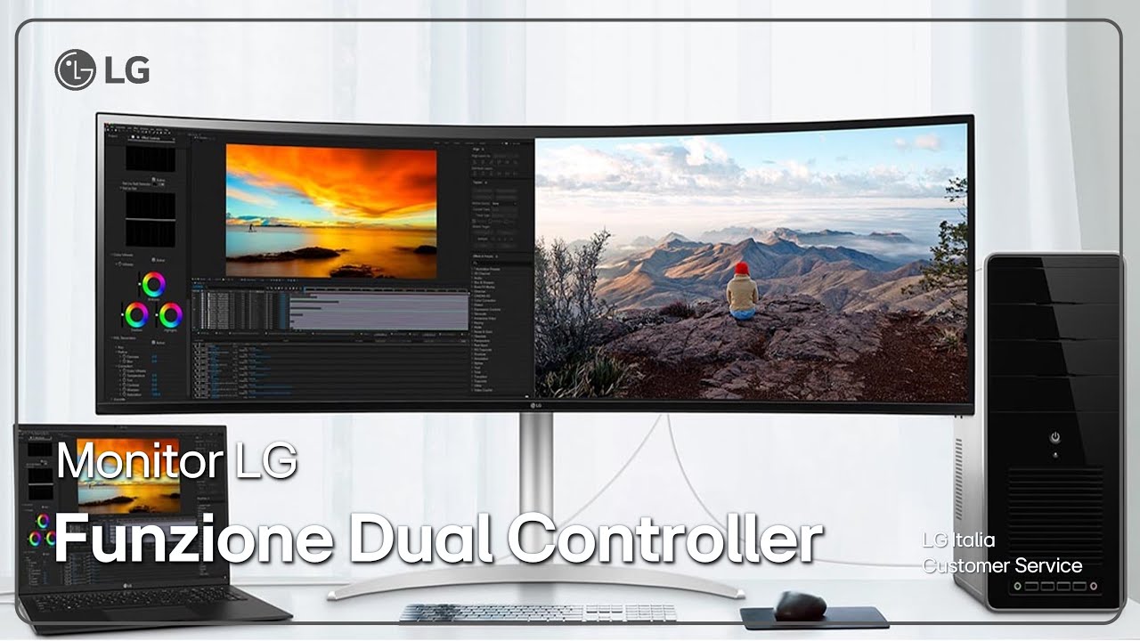 Monitor LG | Come impostare il Dual Controller nei Monitor Ultrawide ...