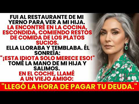 Encontré A Mi Hija Llorando Y Comiendo Restos De Platos Sucios…Mi Yerno Sonreía  Entonces Lo Des