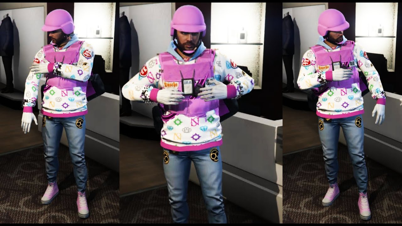 Cotton Candy blue&pink modded outfit beff tutorial Old gen + arcai ...