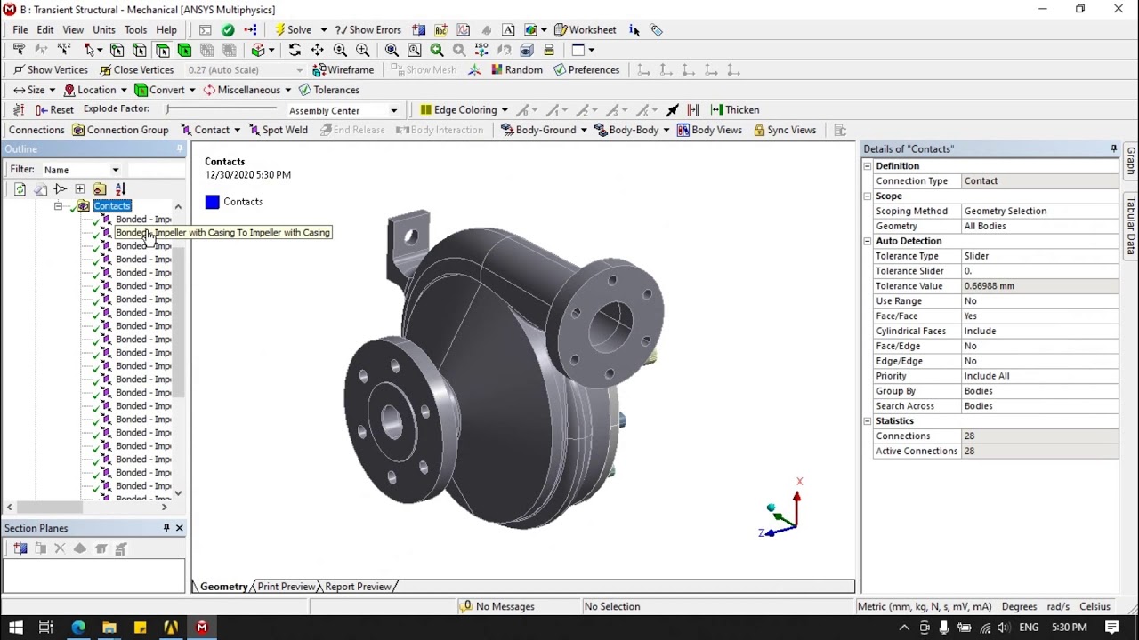 Transient Structural Analysis on Centrifugal Pump Impeller in Ansys ...