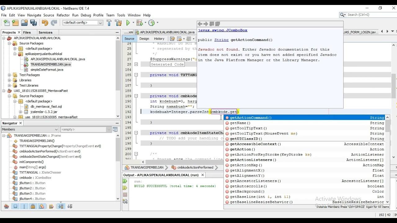 Cara Membuat Aplikasi Transaksi Penjualan Buah Lokal Menggunakan Java ...