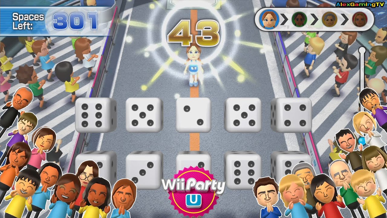 Wii Party U Highway Rollers gameplay (Advanced com) Anna vs Alice vs ...