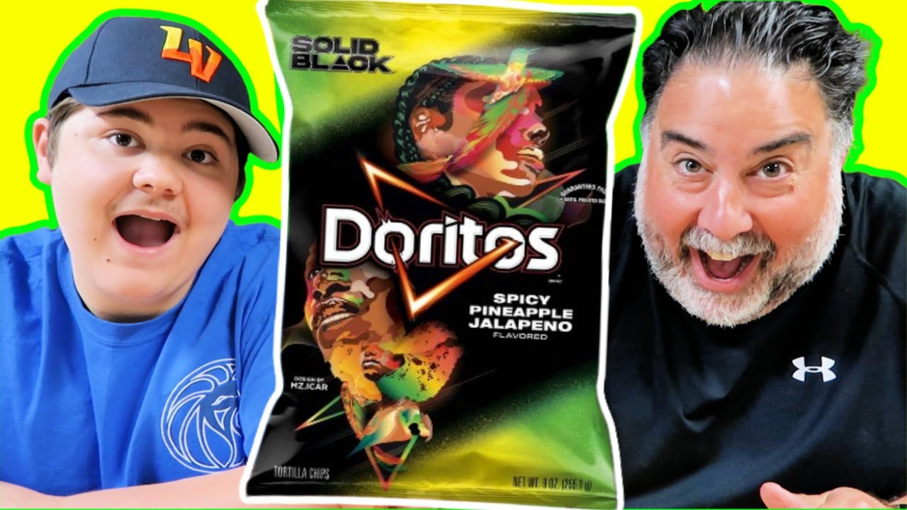 NEW Doritos Spicy Pineapple Jalapeno Flavor Review - YouTube