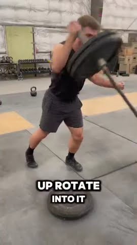 Split Stance Landmine Push Press - YouTube