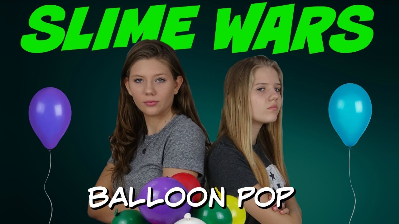 SLIME WARS || MAKING SLIME WITH BALLOONS || Taylor and Vanessa - YouTube