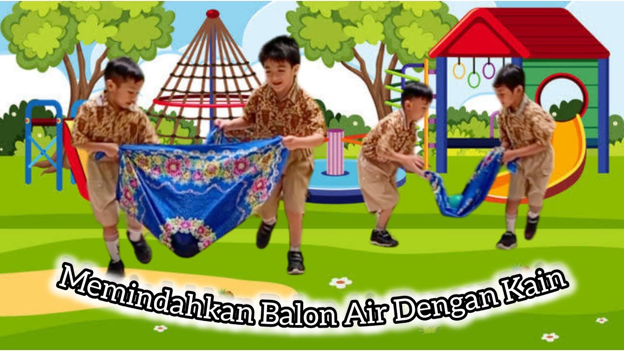 Memindahkan Balon Berisi Air Dengan Kain | Permainan Edukasi - YouTube
