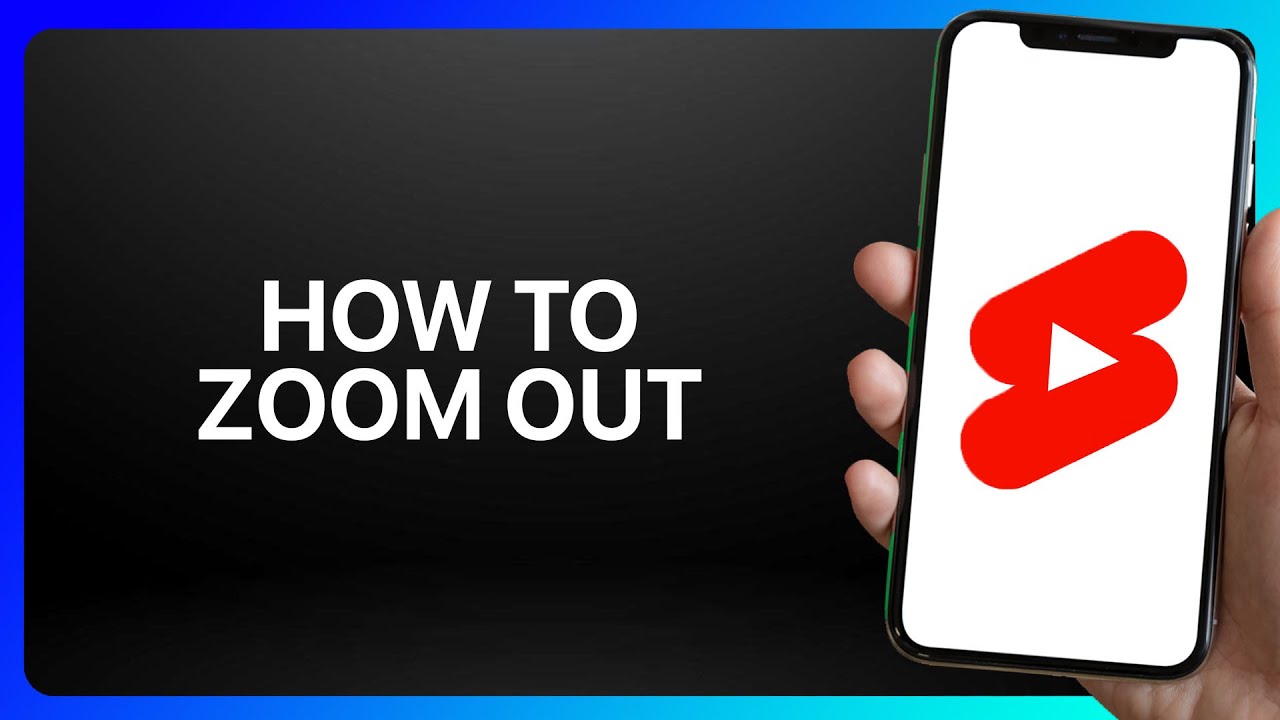 How To Zoom Out In YouTube Shorts Tutorial - YouTube