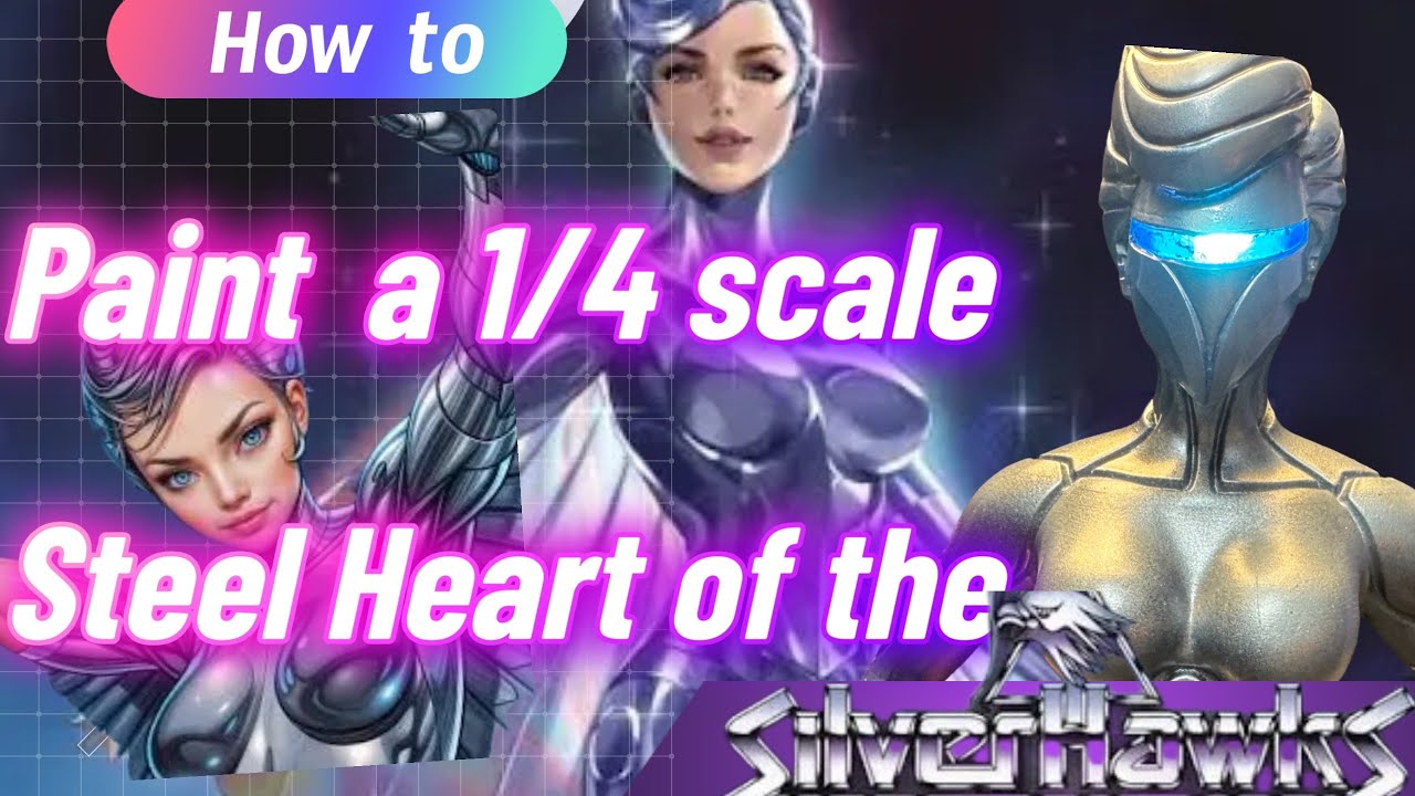 How to paint Steelheart of the Silverhawks 1/4 scale - YouTube