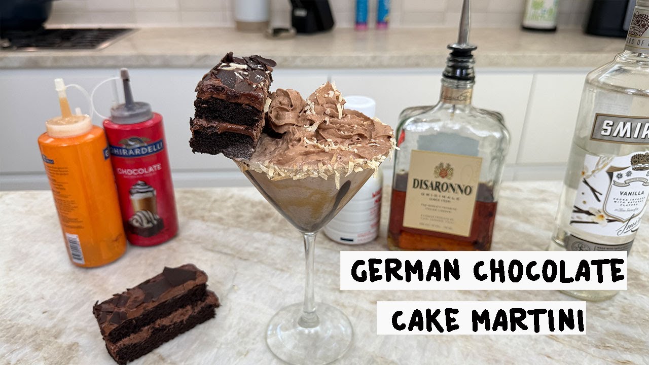 German Chocolate Cake Martini - YouTube