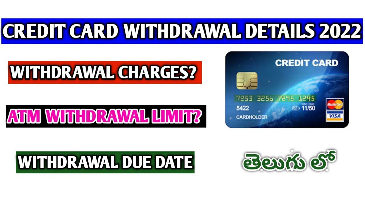 credit card withdraw money from atm |credit card withdrawal charges ...
