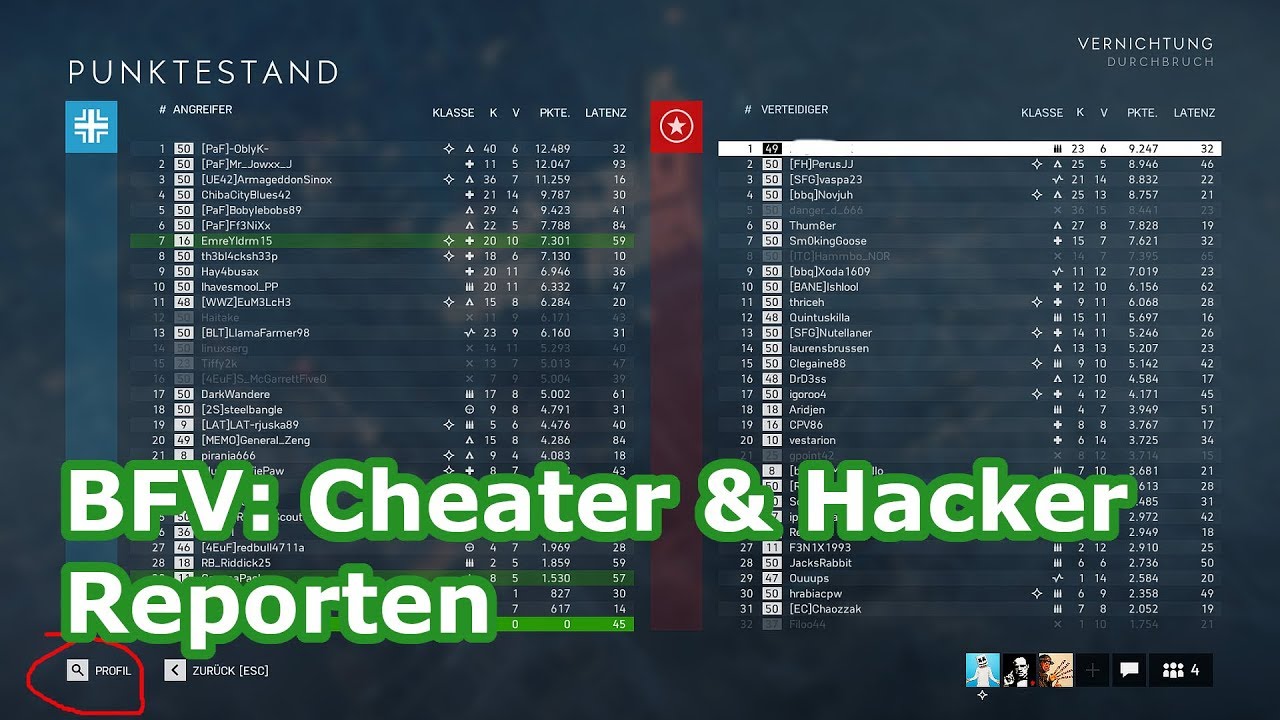 Battlefield V - Cheater & Hacker Ingame melden (Report - Tutorial ...
