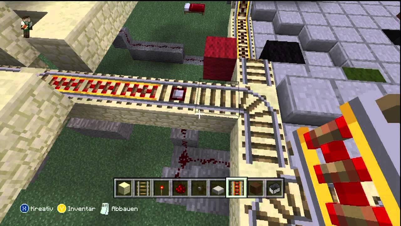 Minecraft XBOX360 Tutorial Train Station 3(3) - YouTube