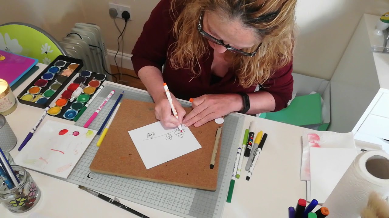 Funky bird drawing - YouTube