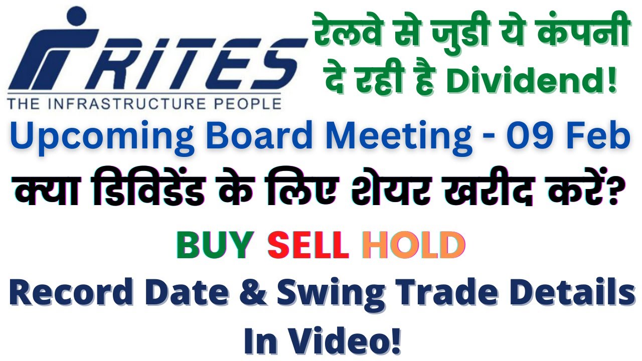 RITES Share News Today | RITES Share Dividend News 2023 | RITES Stock ...
