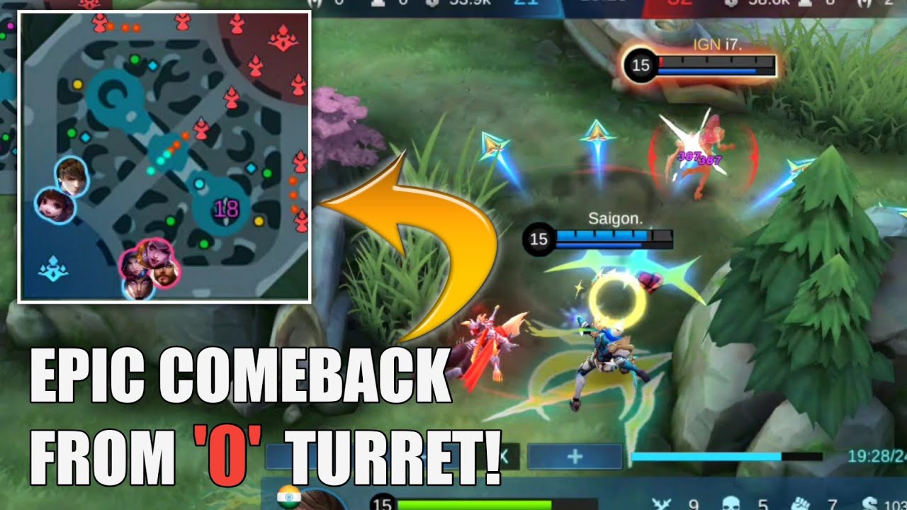 '0' TURRET EPIC COMEBACK! SAIGON MLBB - YouTube