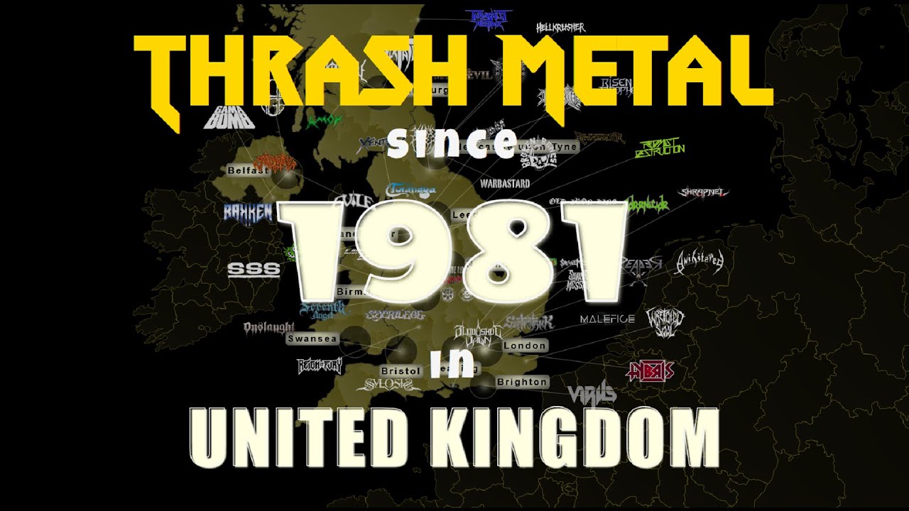 THRASH METAL in the United Kingdom (TIMELINE ANIMATION) - YouTube