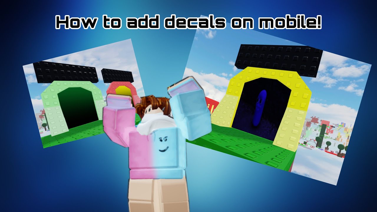 How to add decals on obby creator on mobile! - YouTube