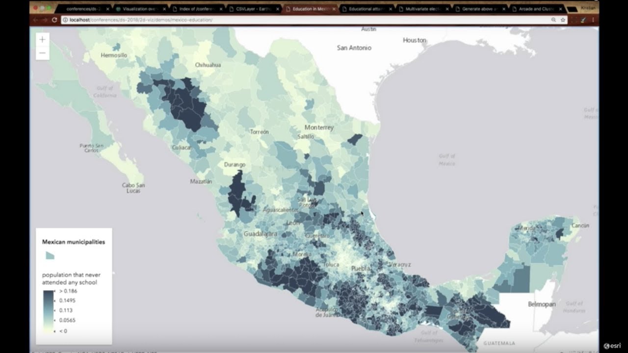 2d Visualization With The Arcgis Api For Javascript Youtube