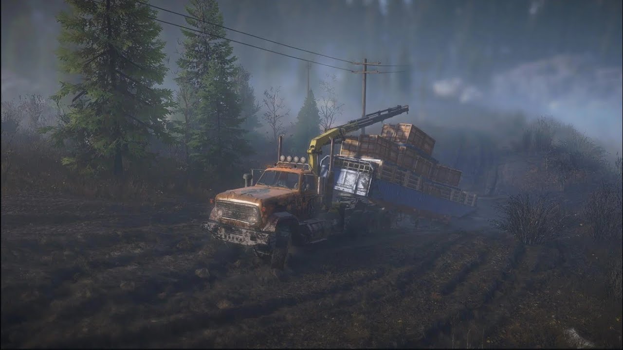 Snow Runner Heavy Loads in Mud - YouTube