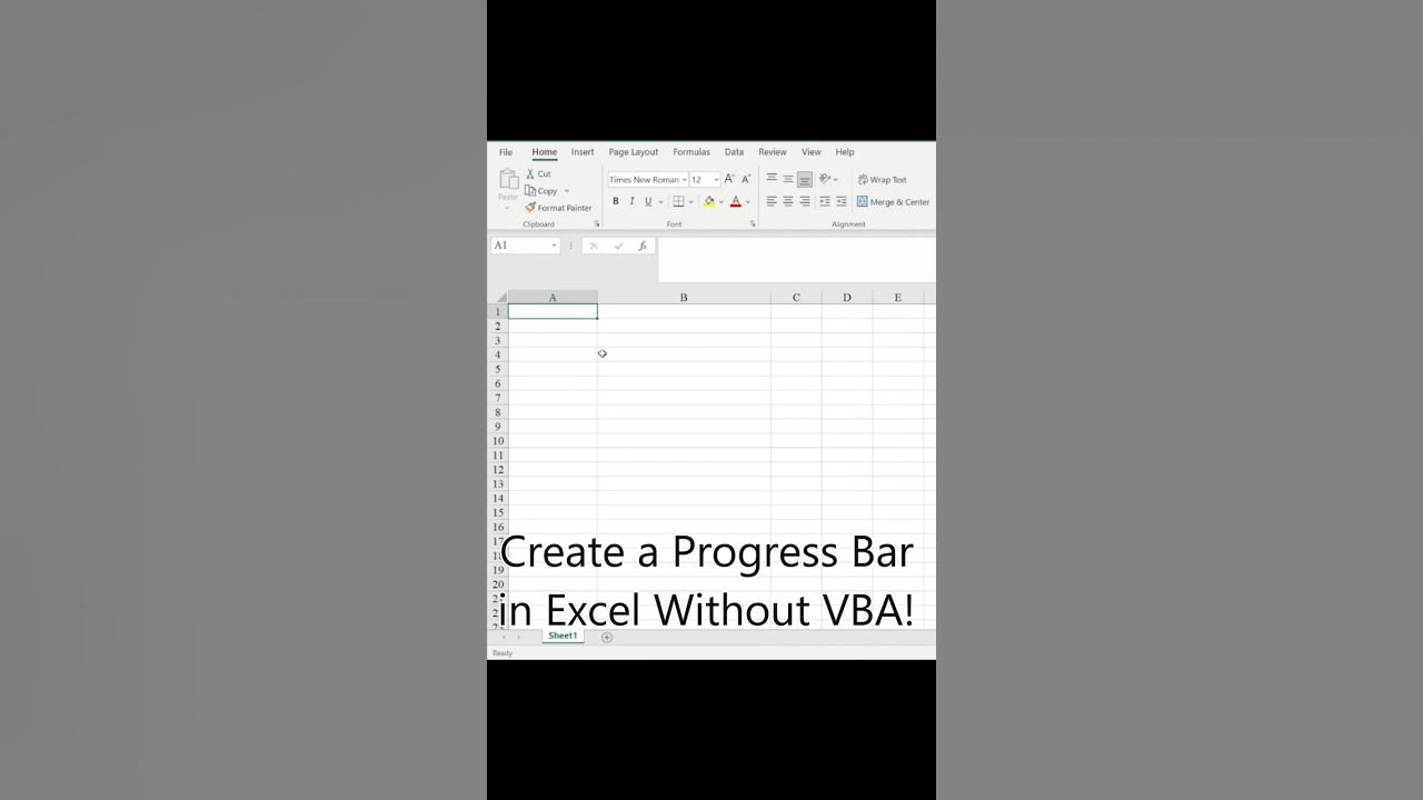 Turn Numbers into a Progress Bar in Excel! 🚀 No VBA Needed! - YouTube