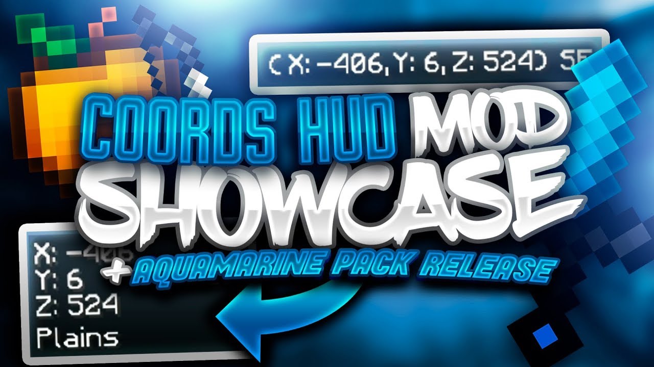 Coords Hud Mod Showcase Aquamarine 16x Pack Release 🌊 Youtube