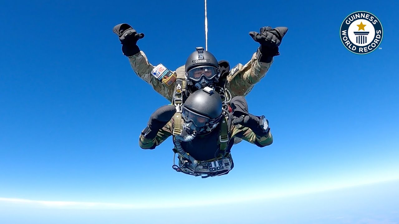 Highest Tandem Skydive - Guinness World Records - YouTube