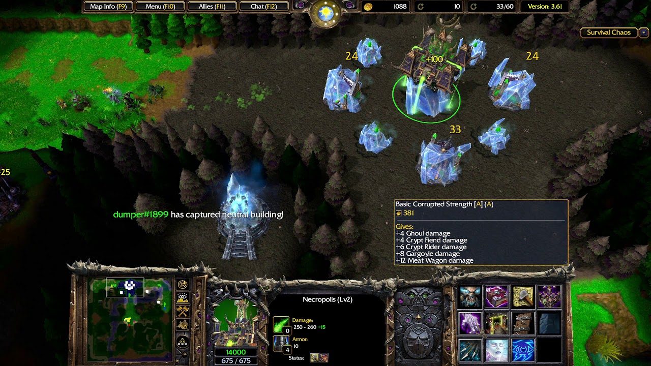 Warcraft III Custom Games Survival chaos Episode 9 - YouTube