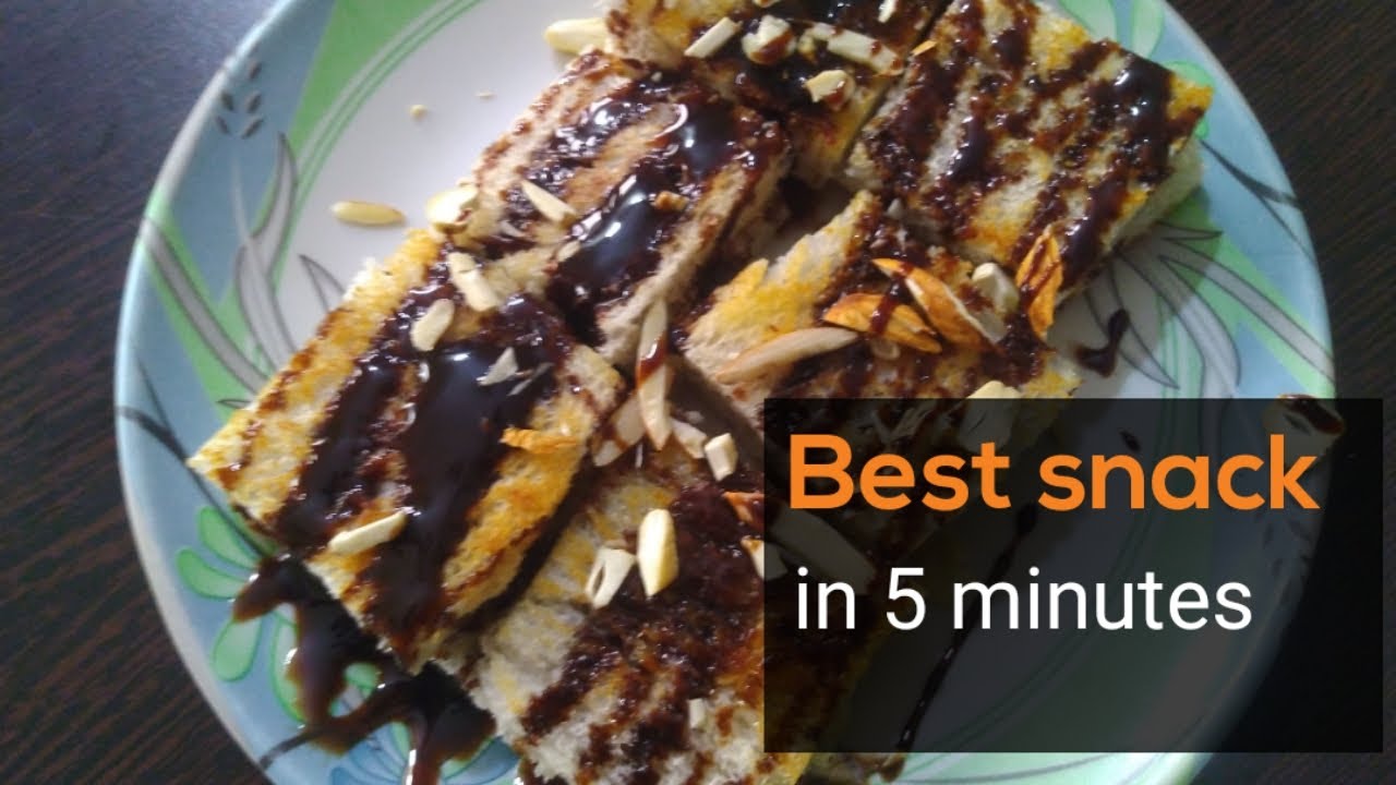 CHOCO LAVA BREAD | 5 minutes snack | Instant sweet recipe. - YouTube