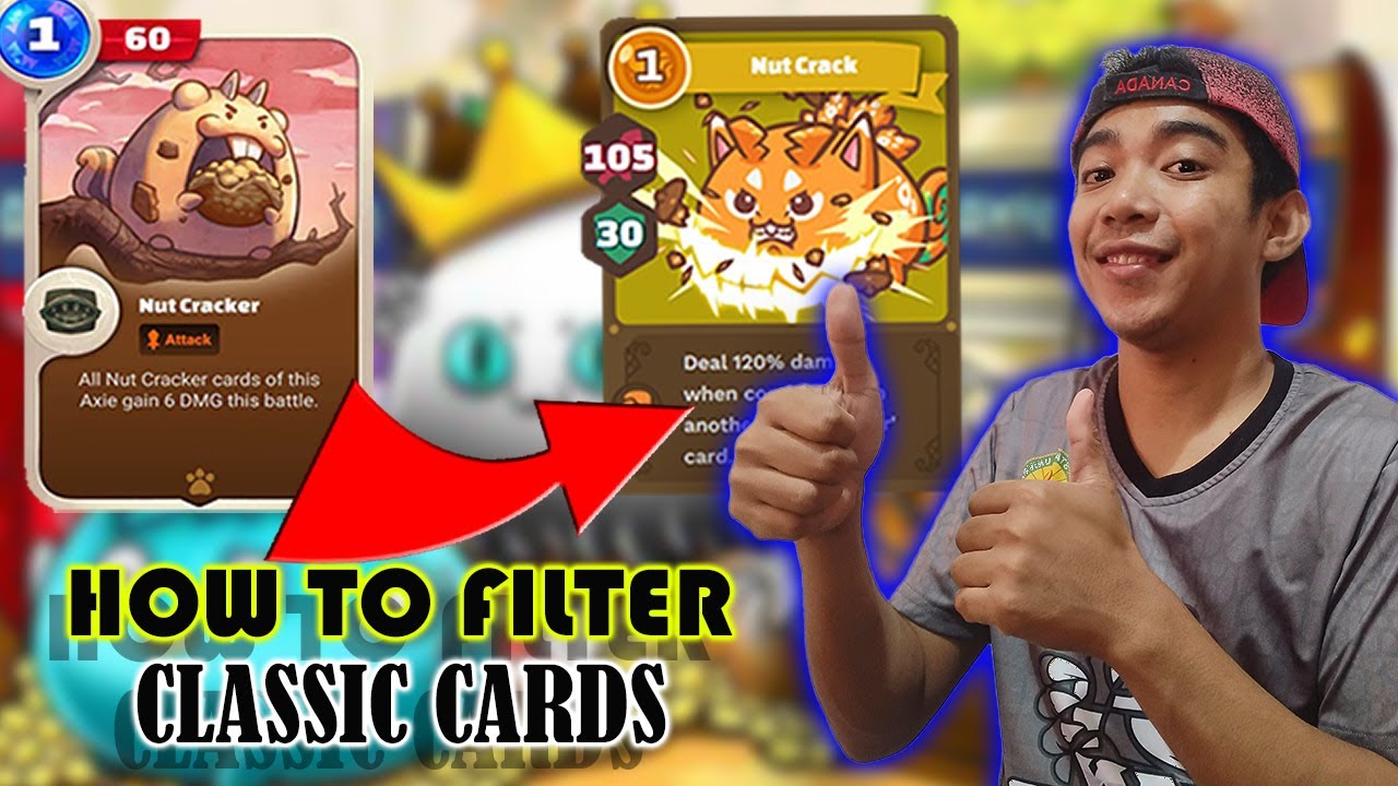 How to filter Axie Infinity Classic Cards in Axie Marketplace / Axie ...