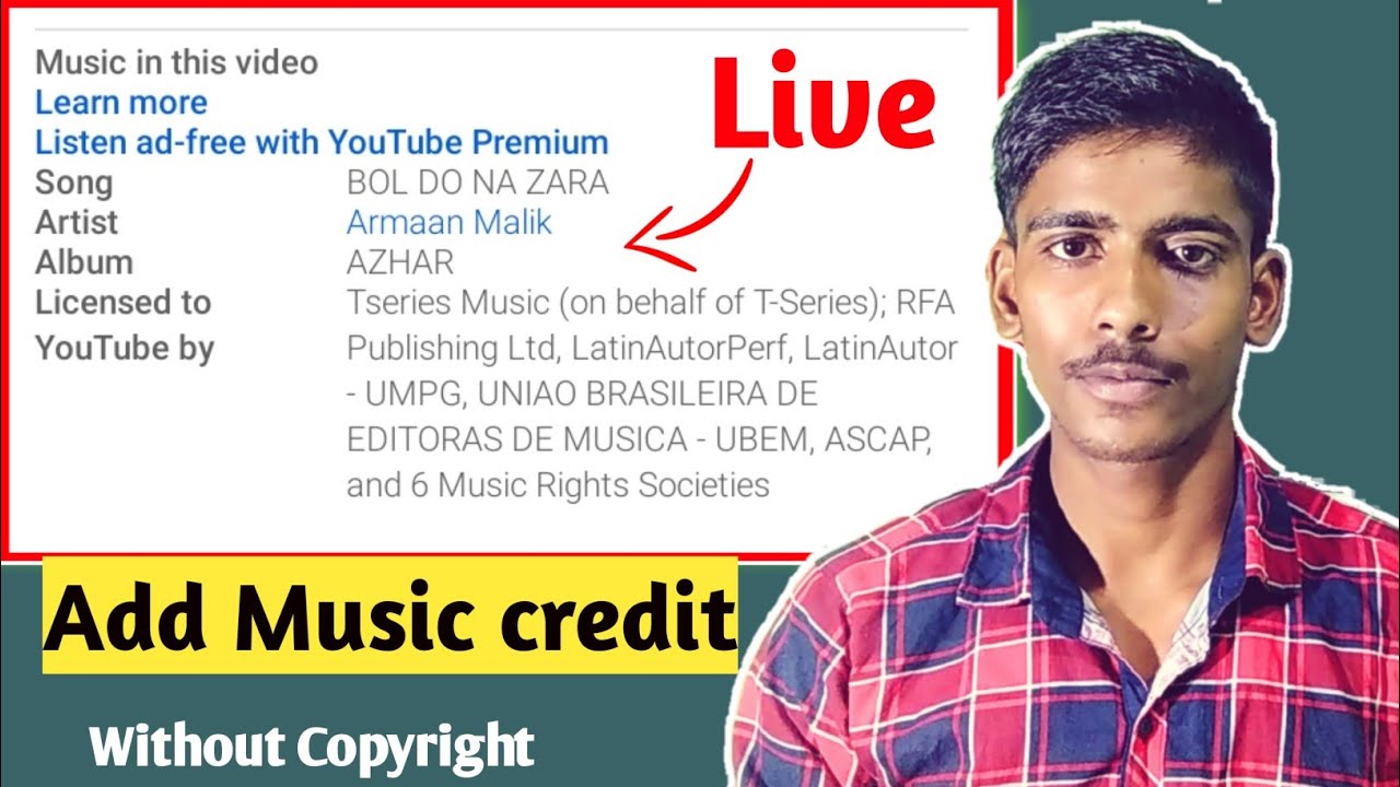 How To Give Music Credit on Youtube।Music Credit In Description. Kisi Song ka Credit kaise De ...