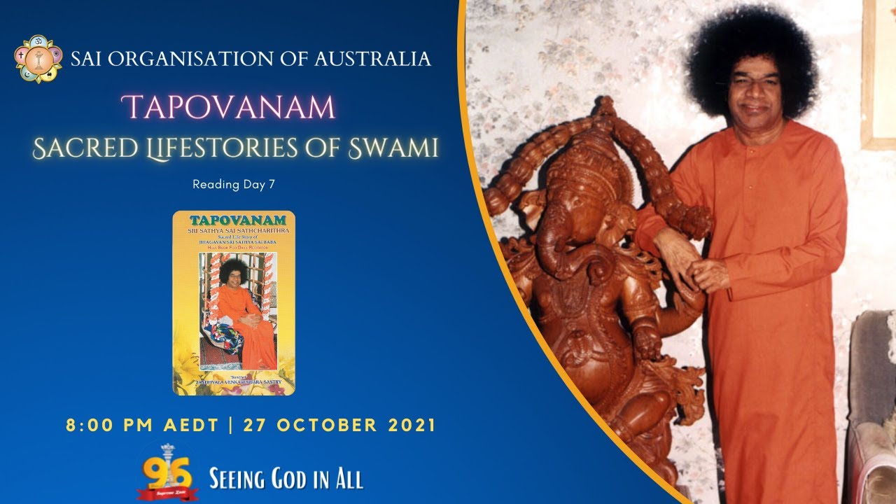 Day 7 - Tapovanam | Sacred Lifestories of Swami | 27 October 2021 | 8pm ...