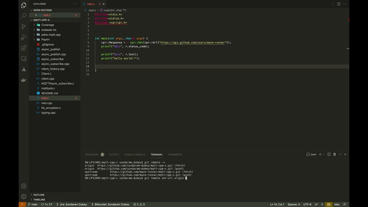 How to change the URI (URL) for a remote Git repository? - YouTube