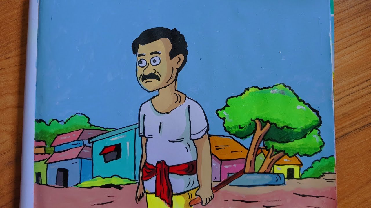 natia comedy/🤓🥺natia ra haria kaka cartoon drawing on paper/natia - YouTube