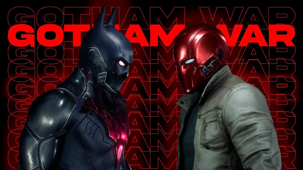 Batman Beyond vs. Red Hood | BATMAN ARKHAM KNIGHT CINEMATIC GAMEPLAY ...
