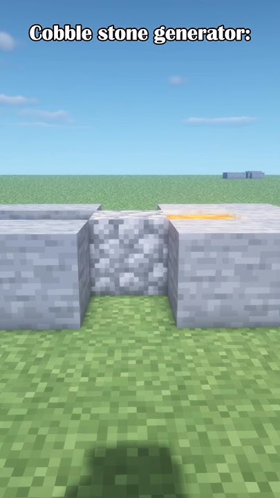 How to make cobble stone generator in mine (easy one) | #shorts | - YouTube